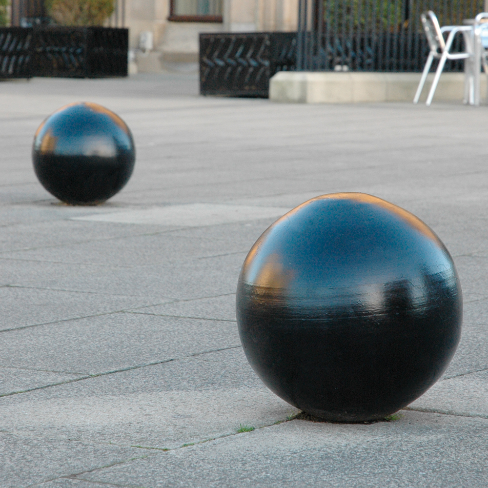 Spherical Cast Iron Bollards | Street Bollards UK