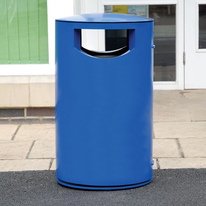 Derby Eros Steel Litter Bin | Galvanised