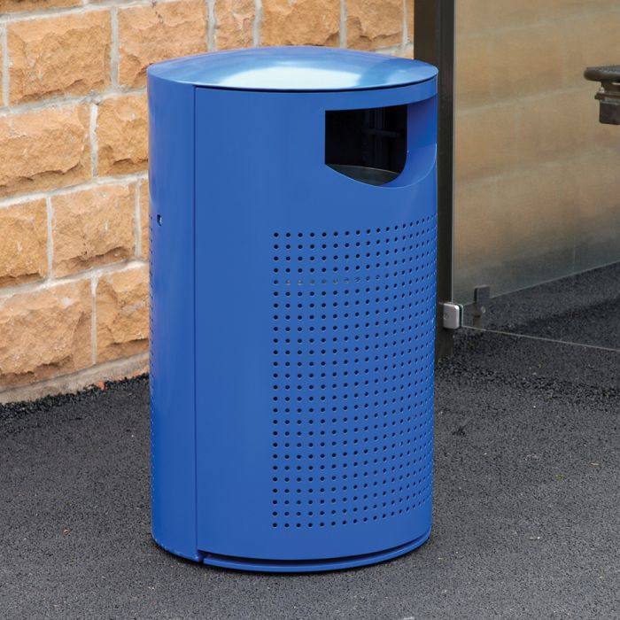 Derby Eros Steel Litter Bin | Galvanised