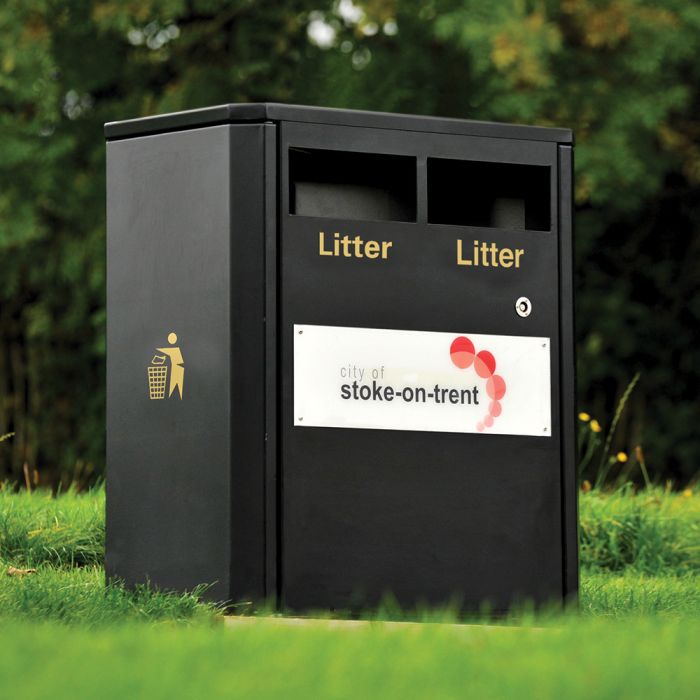 Derby Double E Double Litter Bin | 240L Capacity