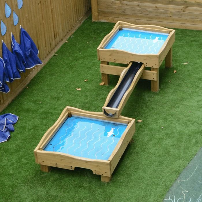 Double Tray & Chute | Sensory Play Equipment