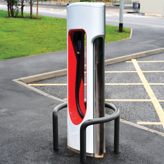 EV Charger Protector | Round Steel Guard