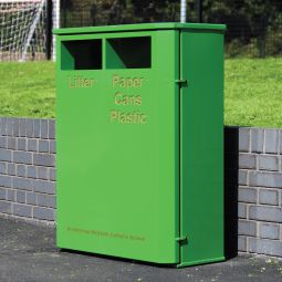 Derby Double E Slimline Recycling Bin | Broxap