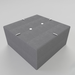 HVM Square Concrete Vehicle Mitigation Block 125 | Broxap