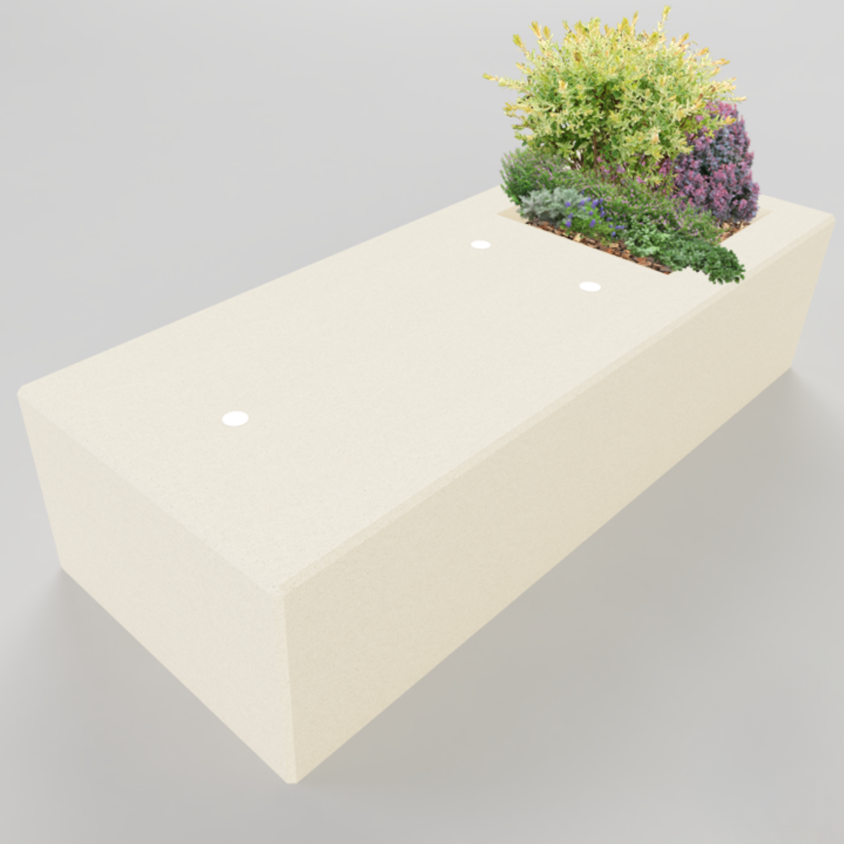 HVM Concrete Vehicle Mitigation Block 250 with Integrated Planter | Broxap