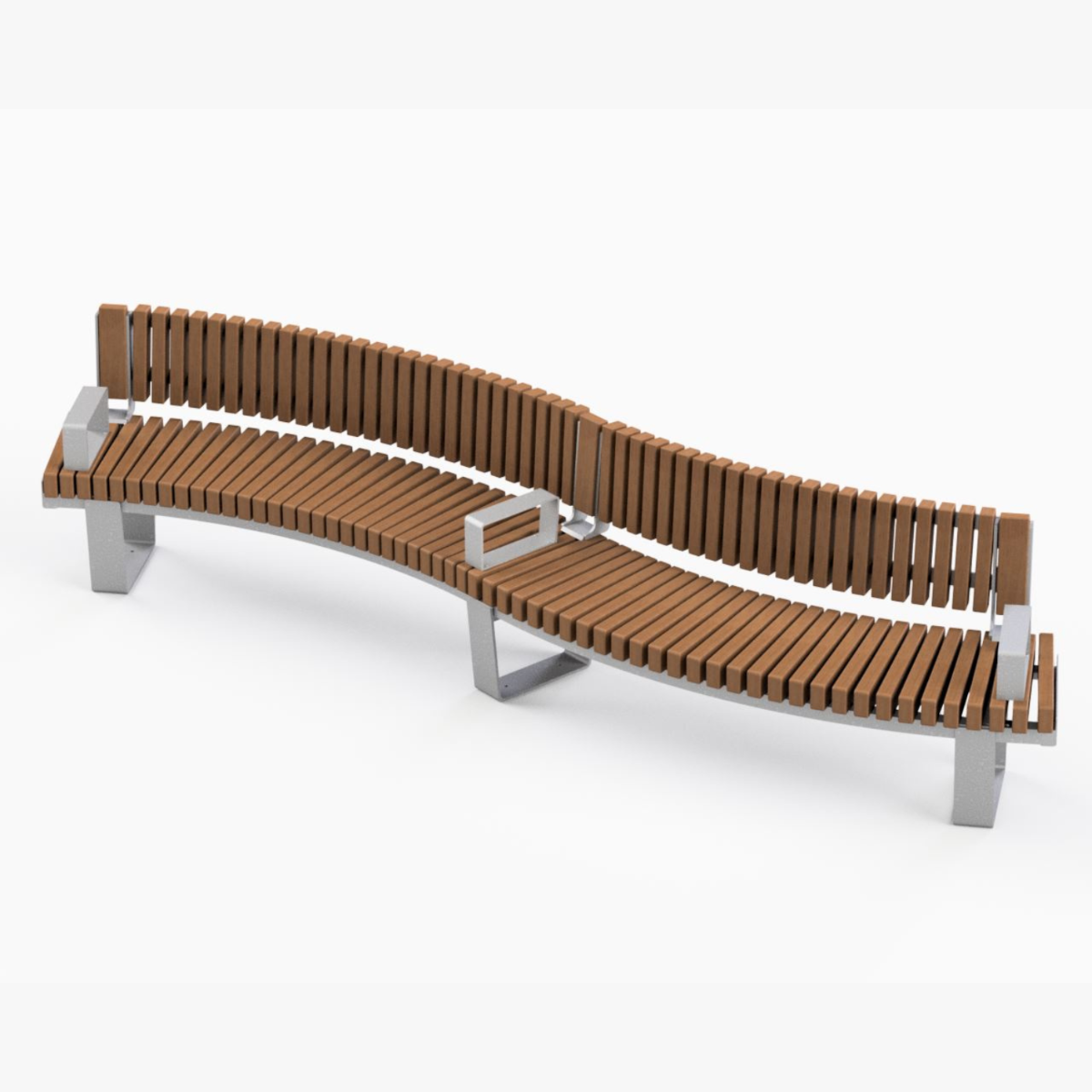 Modular Outdoor Bench | Quad Versa Modular Bench