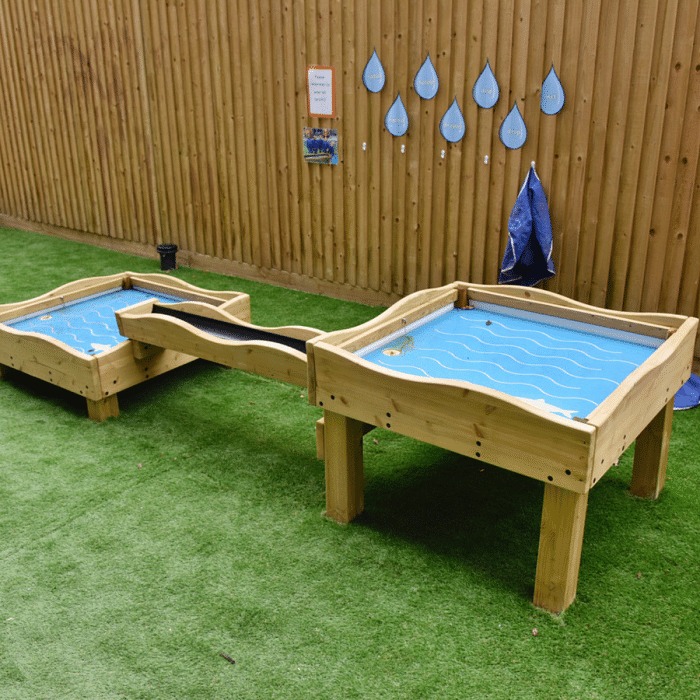 Double Tray & Chute | Sensory Play Equipment
