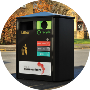 Wooden Litter Bins | Outdoor Timber Bins | Broxap