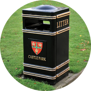 Wooden Litter Bins | Outdoor Timber Bins | Broxap